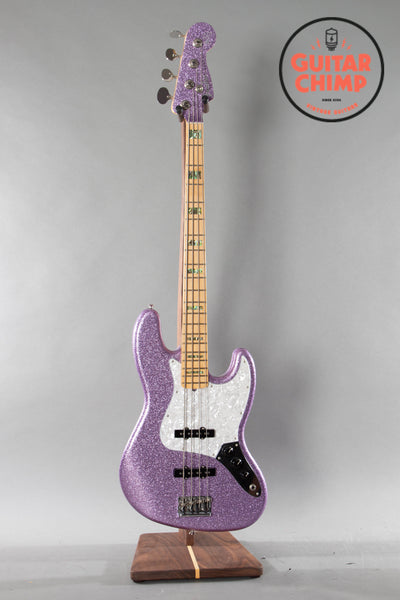2017 Fender Limited Edition Adam Clayton Jazz Bass Purple Sparkle ...